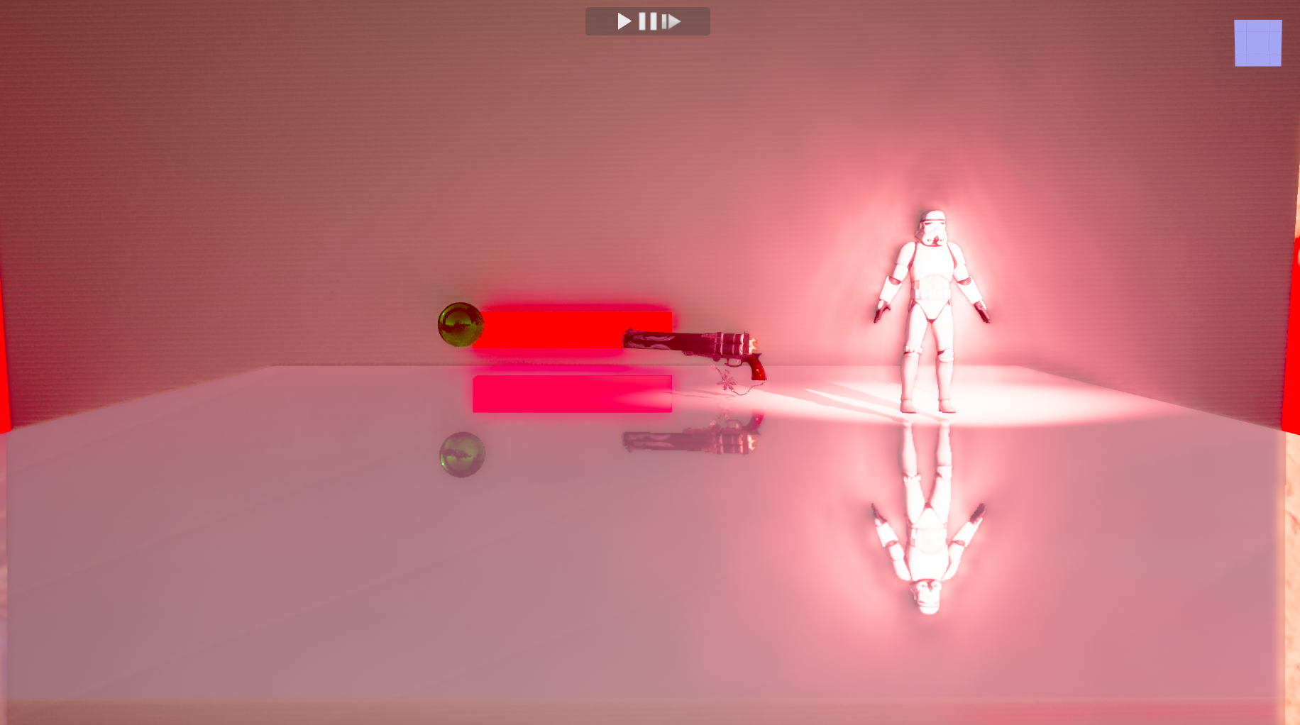 Reflections Using Oblique Projections